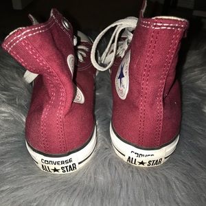 Converse | Shoes | Maroon Hightop Converse | Poshmark